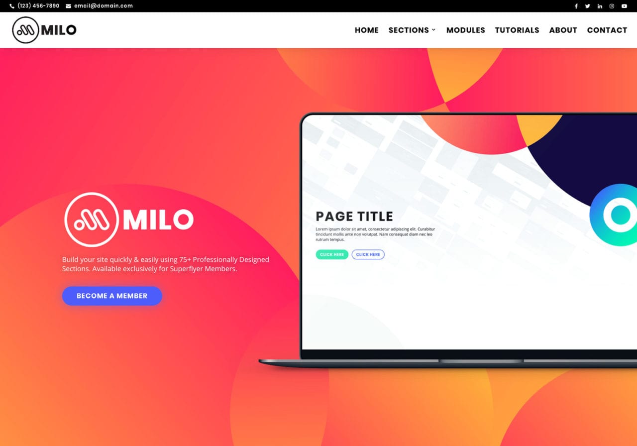 Milo Super Theme For Divi | Divi Child Theme